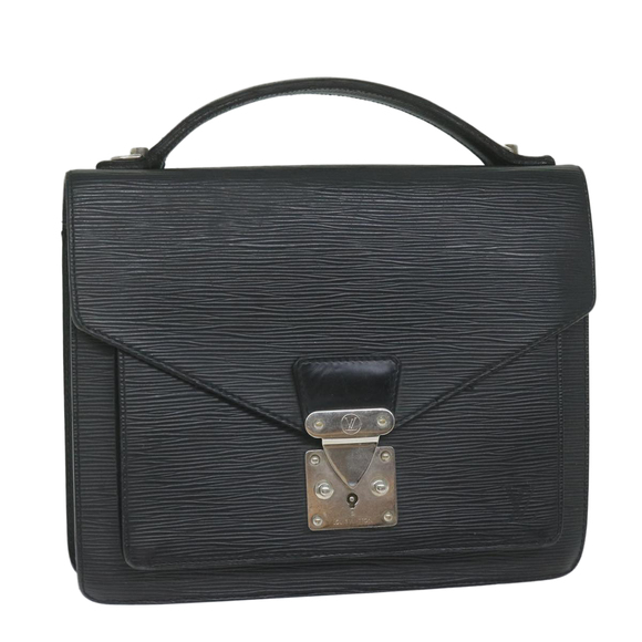 Louis Vuitton | Bags | Louis Vuitton Epi Monceau 28 Hand Bag Black M5222 Lv Auth 6660 | Poshmark